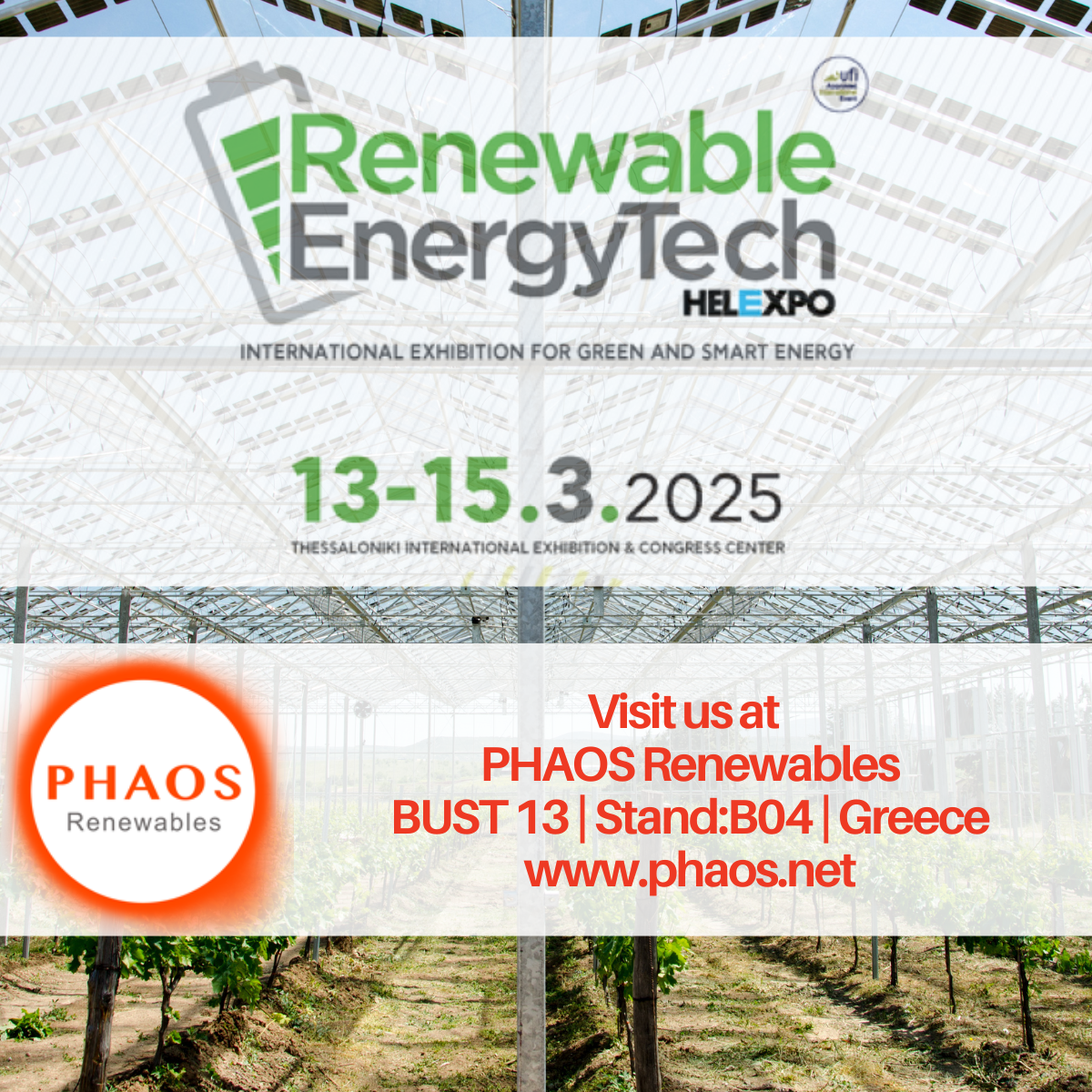 Brite Solar συμμετοχή στην FORWARD GREEN EXPO 2025 μέσω της PHAOS Renewables